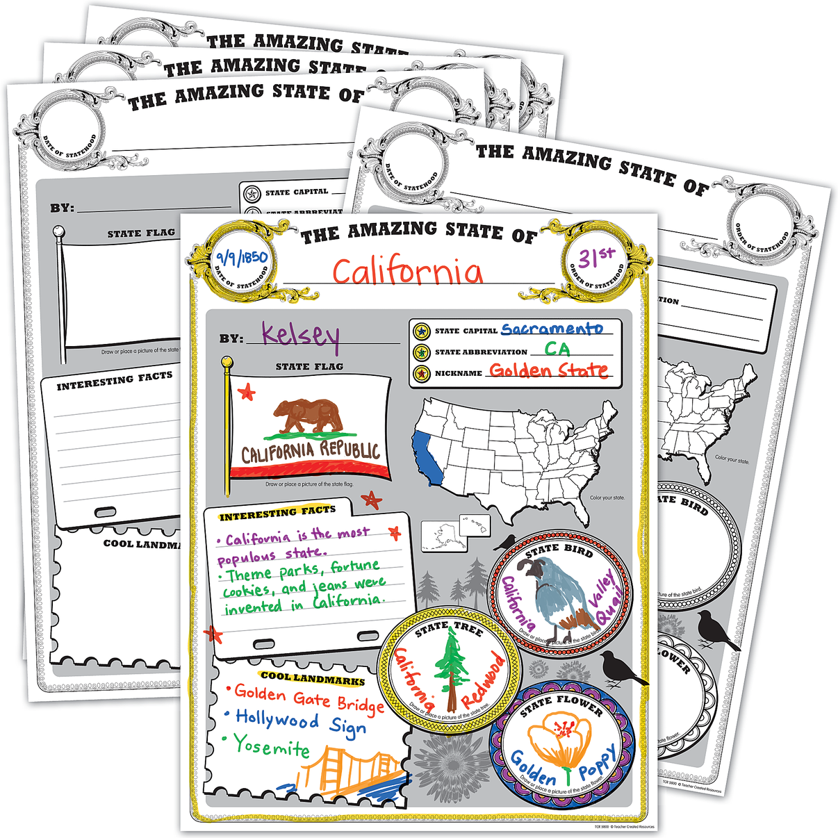 Amazing State Poster Pack – McGregor's Teacher Supplies