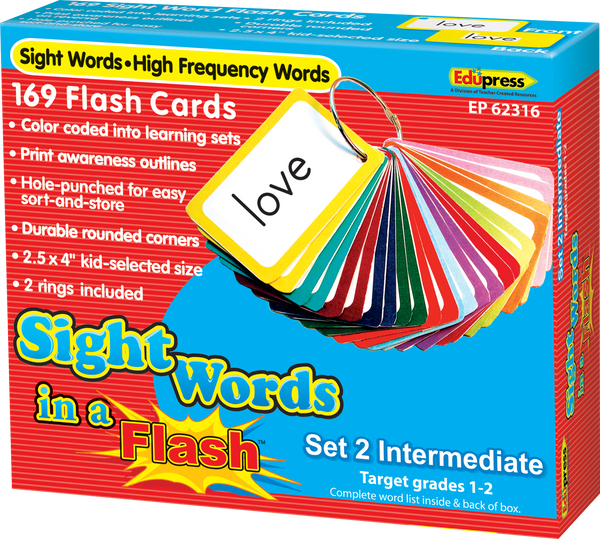 Sight Words in a Flash™ Cards (Gr. 1–2) – McGregor's Teacher Supplies