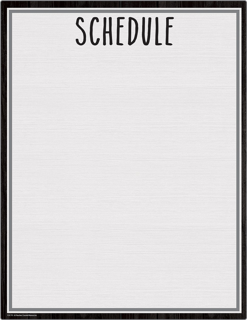 Modern Farmhouse Schedule Write-On/Wipe-Off Chart – McGregor's Teacher ...