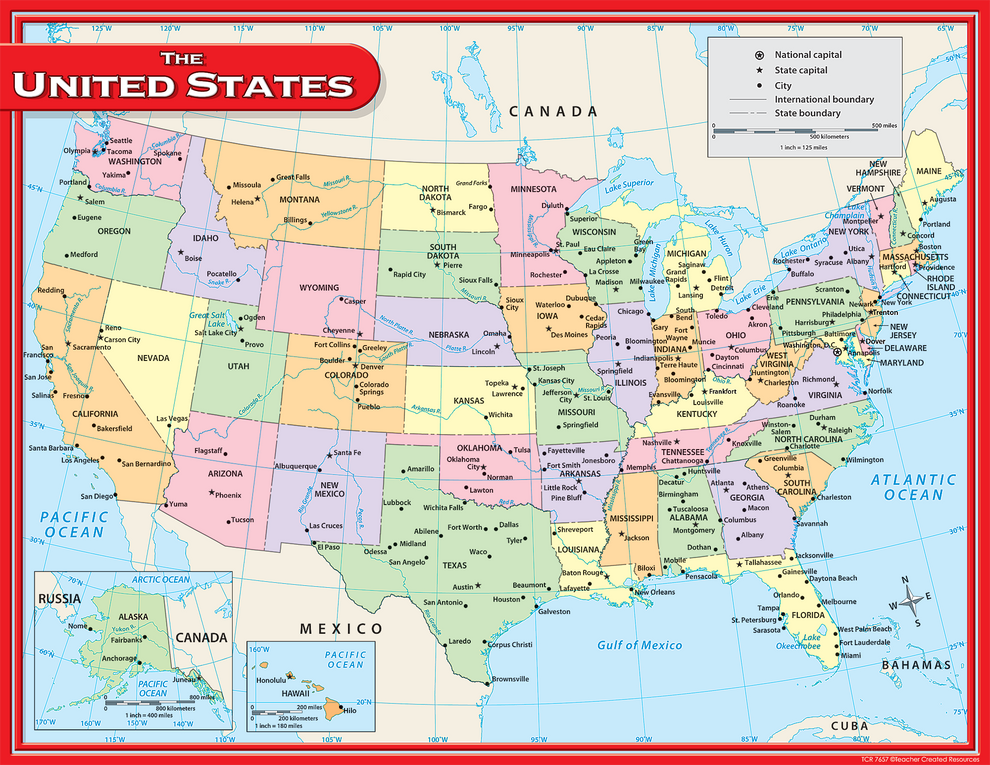 US Map Chart – McGregor's Teacher Supplies