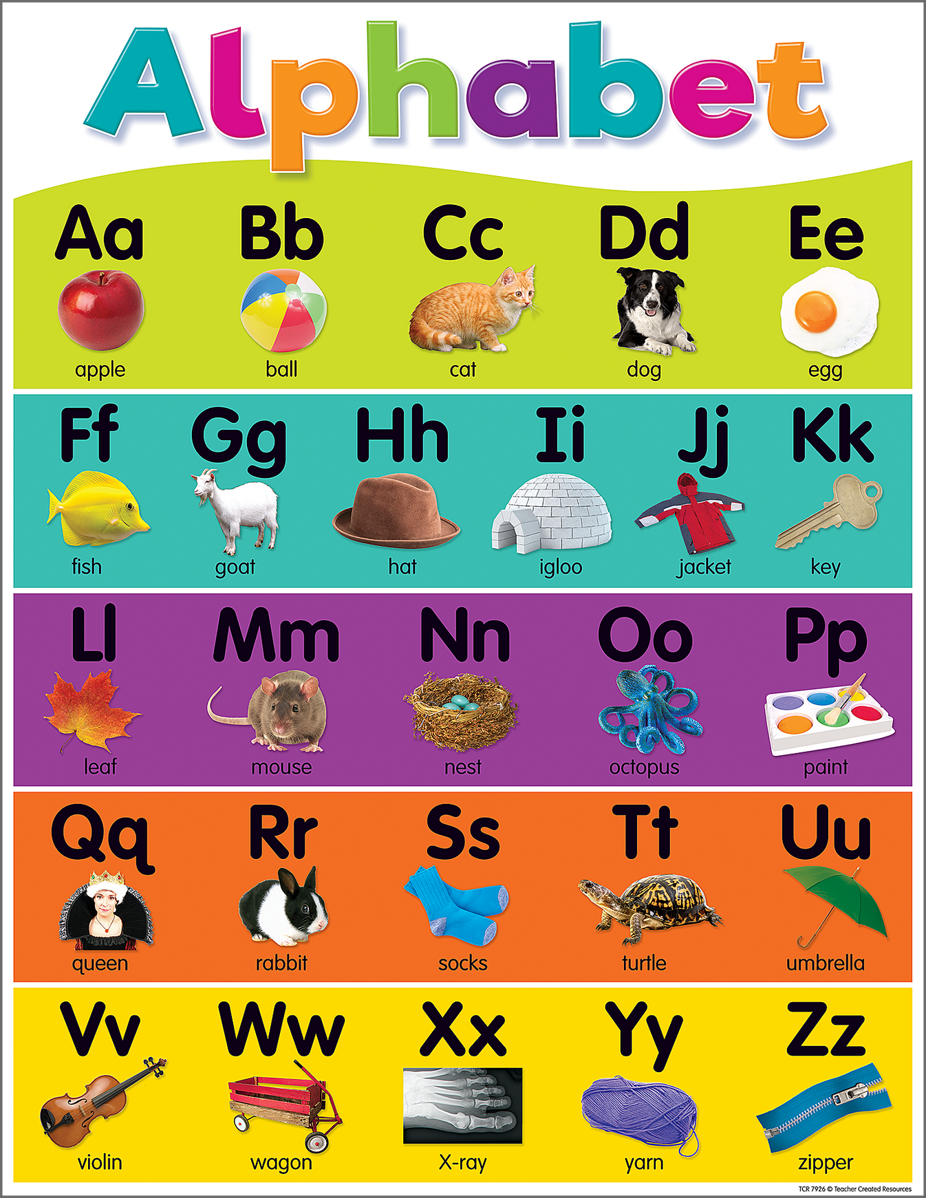 Colorful Alphabet Chart – McGregor's Teacher Supplies