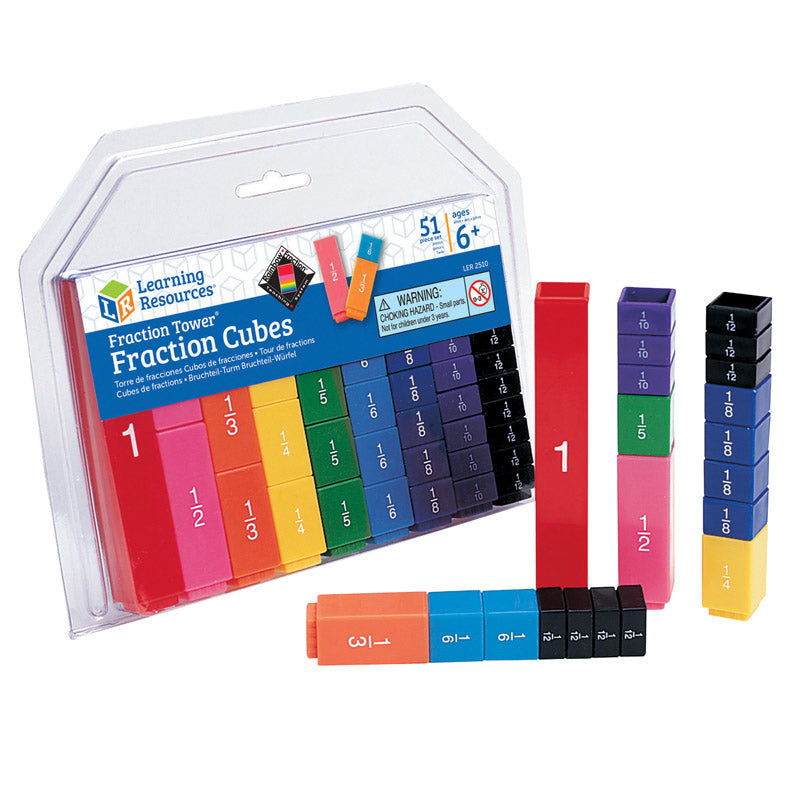 FRACTION TOWER CUBES FRACTION 51/PK – McGregor's Teacher Supplies