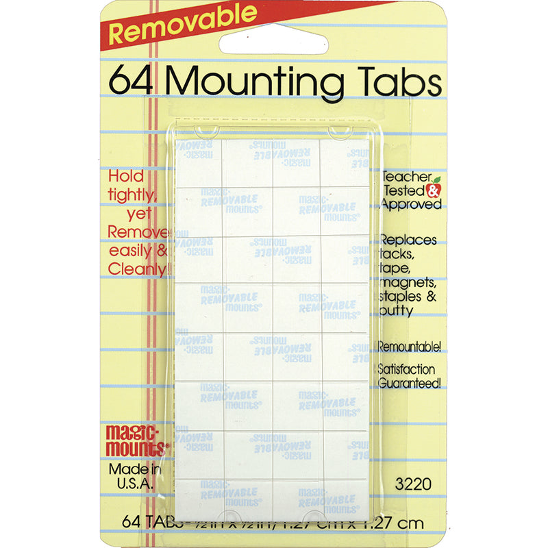 MAGIC MOUNTS MOUNTING TABS 1/2X1/2 – McGregor's Teacher Supplies